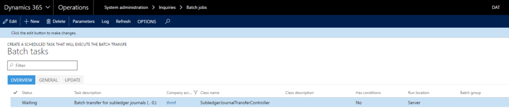 Batch Jobs in Dynamics 365 for Finance and Operations - Alex Meyer