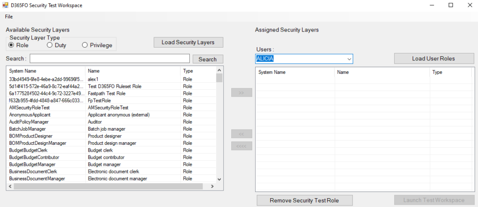Beta Release of D365FO Security Role Test Workspace - Alex Meyer