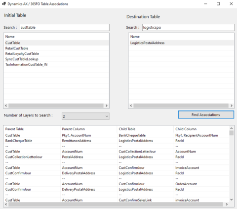 Automated Solution to Find Table Relations in AX 2012 and D365FO - Alex Meyer