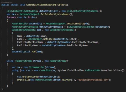D365FO Data Entity Metadata - Alex Meyer