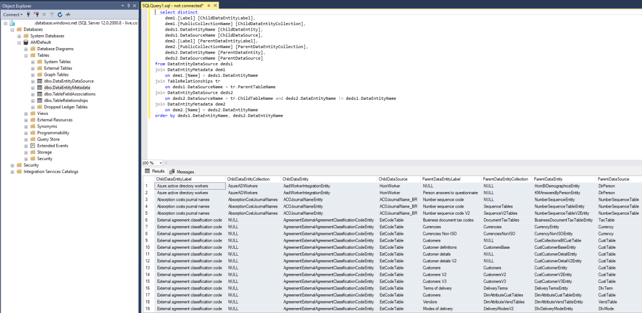 D365FO Data Entity Metadata - Alex Meyer
